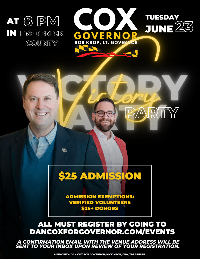 Primary Night Victory Party - Dan Cox for Governor